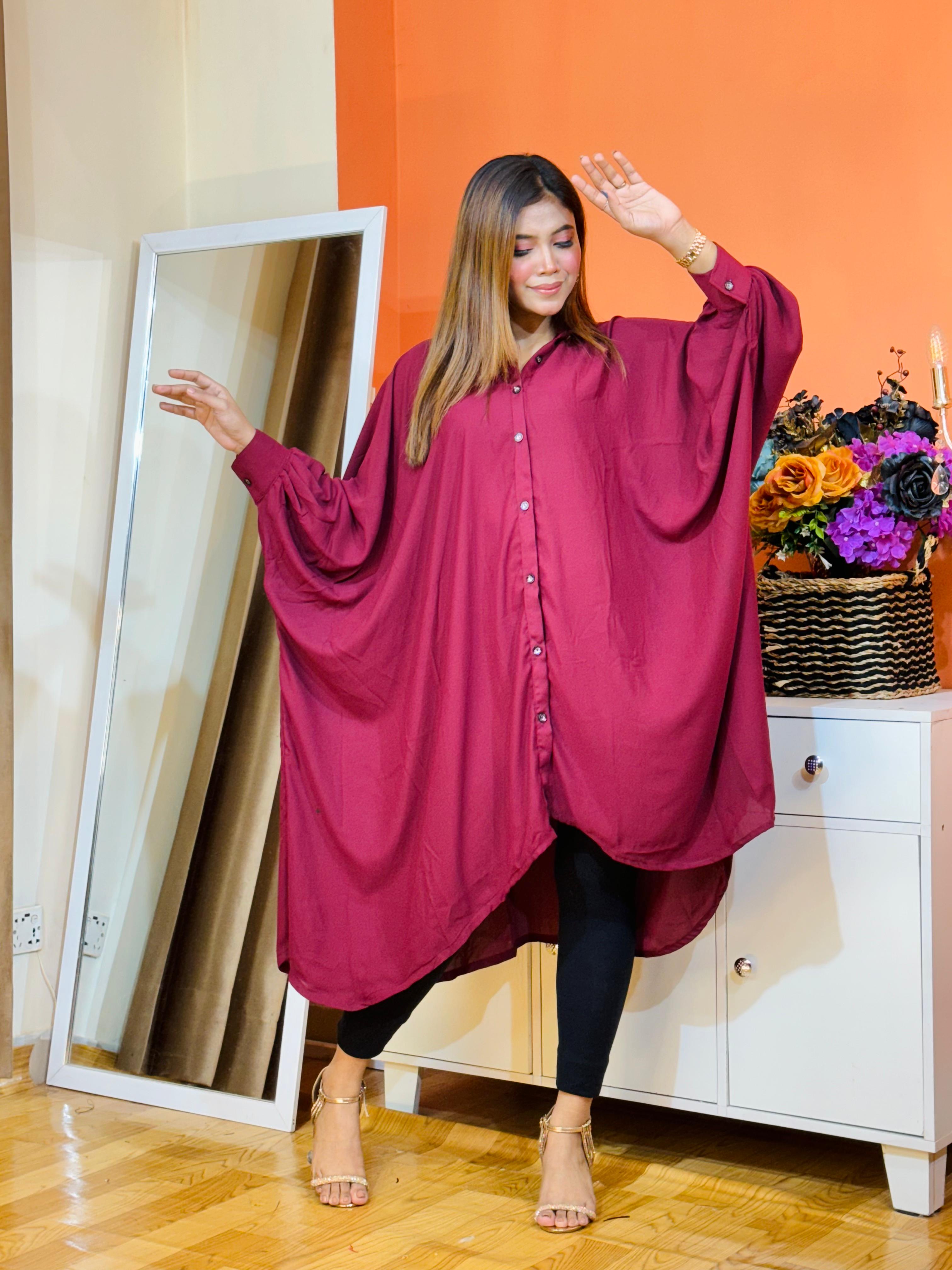 Dubai Cherry Short Abaya || Tarika Tani